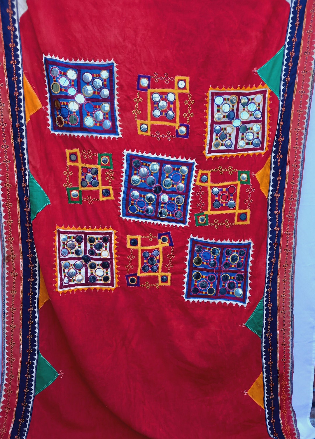 Banjara Lambani Woman's Head Shawl Hand Embroidery India - Etsy