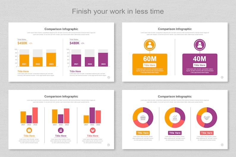 Comparison Infographic Templates | Easy Edit | Colorful Slides | Google ...