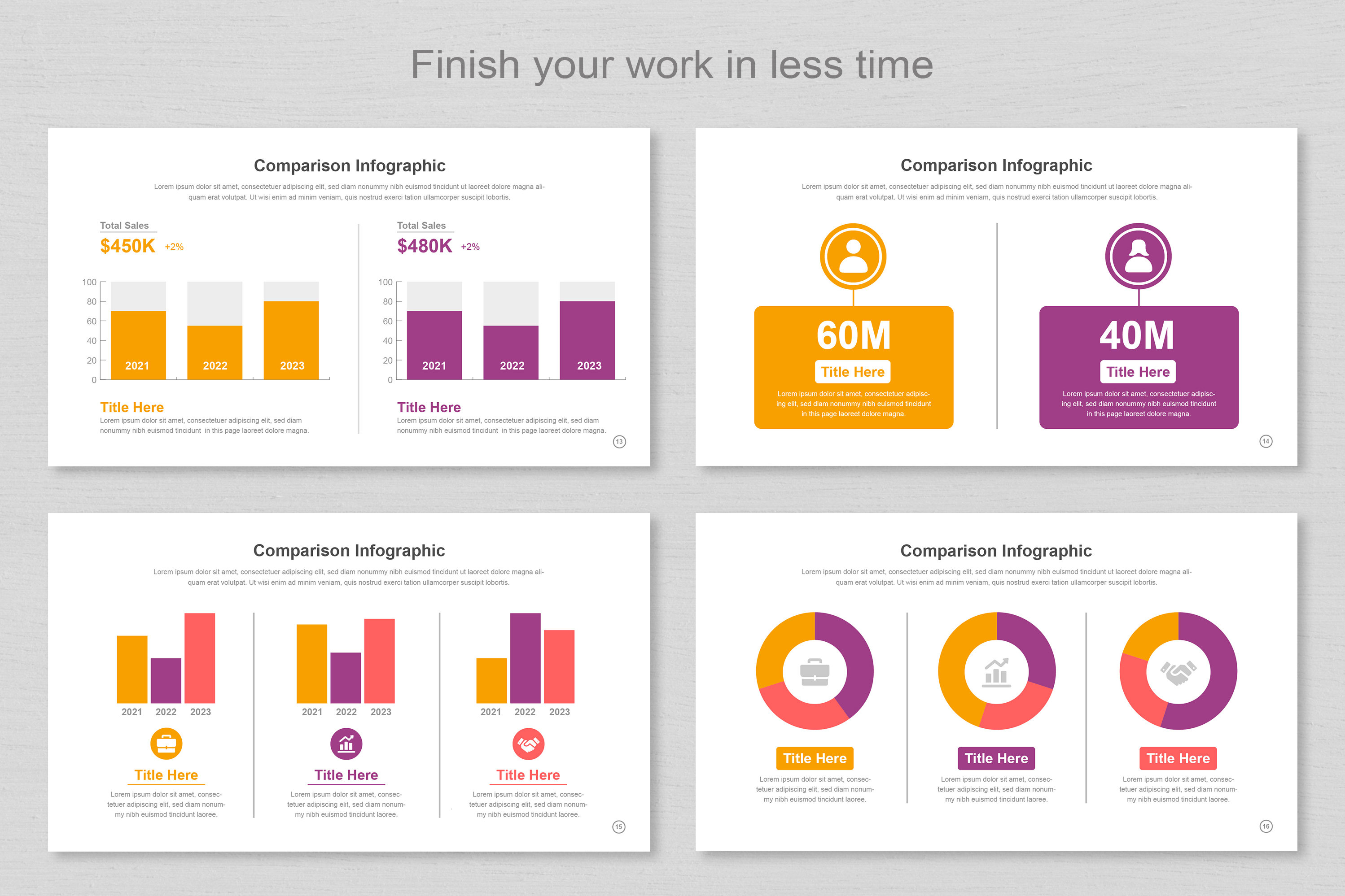 Comparison Infographic Templates | Easy Edit | Colorful Slides | Google ...