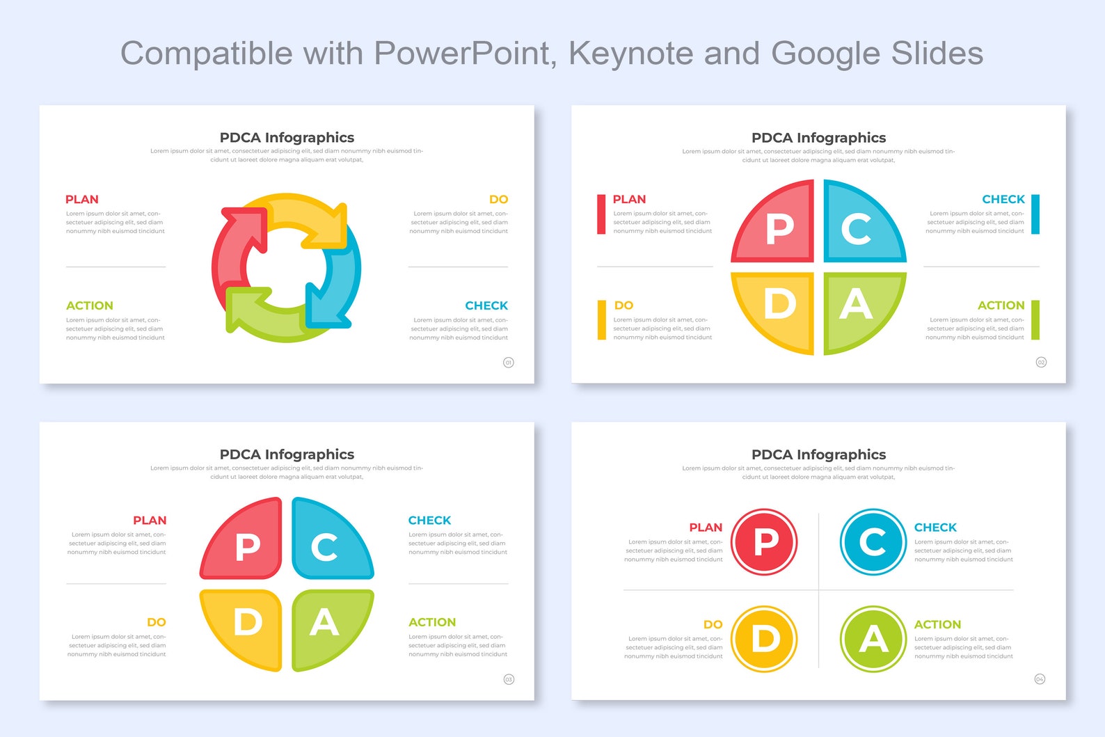 PDCA Infographics Template - Etsy