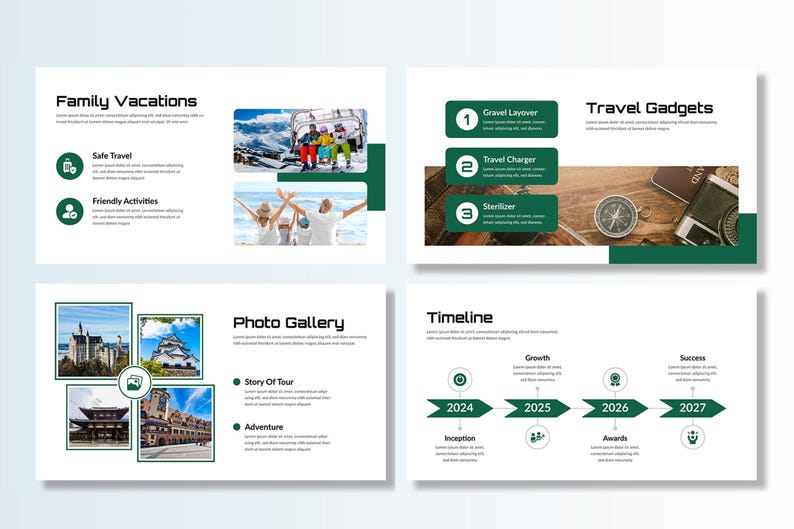 Travel Agency Powerpoint Presentation Template - Etsy