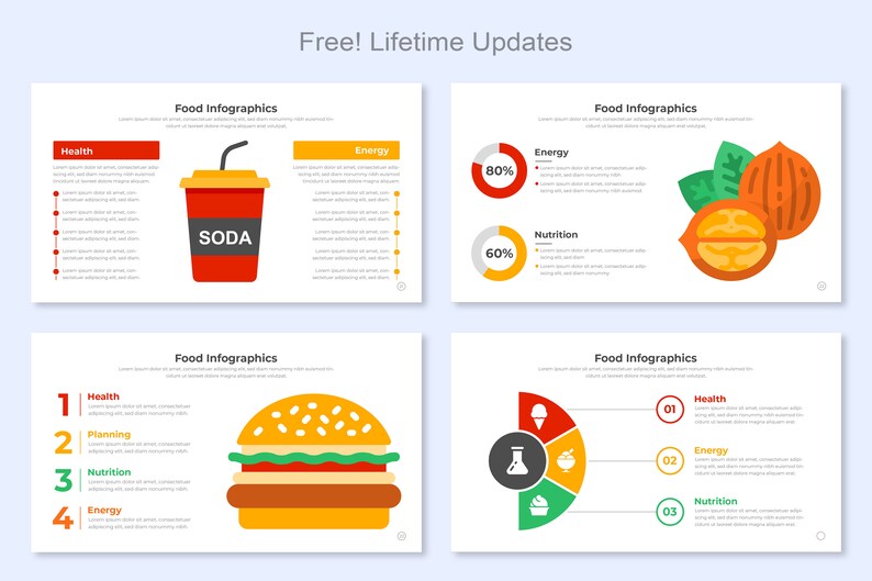 Food Infographics Powerpoint Template - Etsy