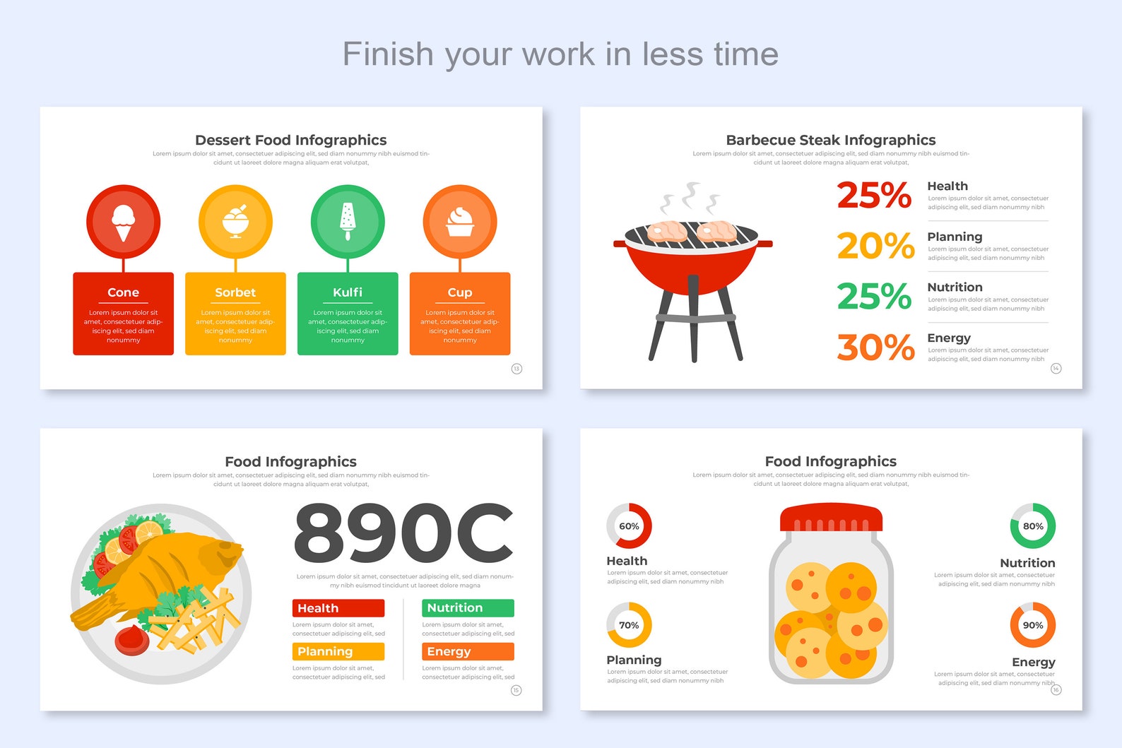 Food Infographics Powerpoint Template - Etsy