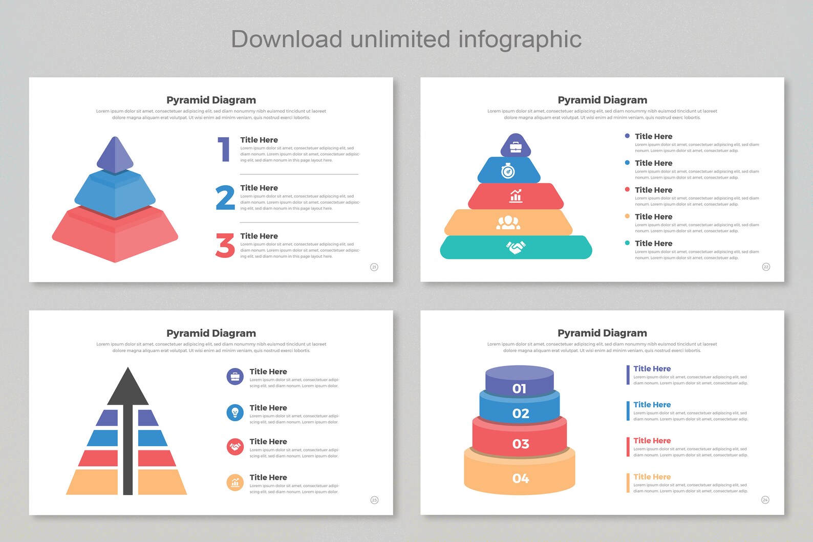 Pyramid Diagram Infographic Templates | Diagrams for Google Slide ...