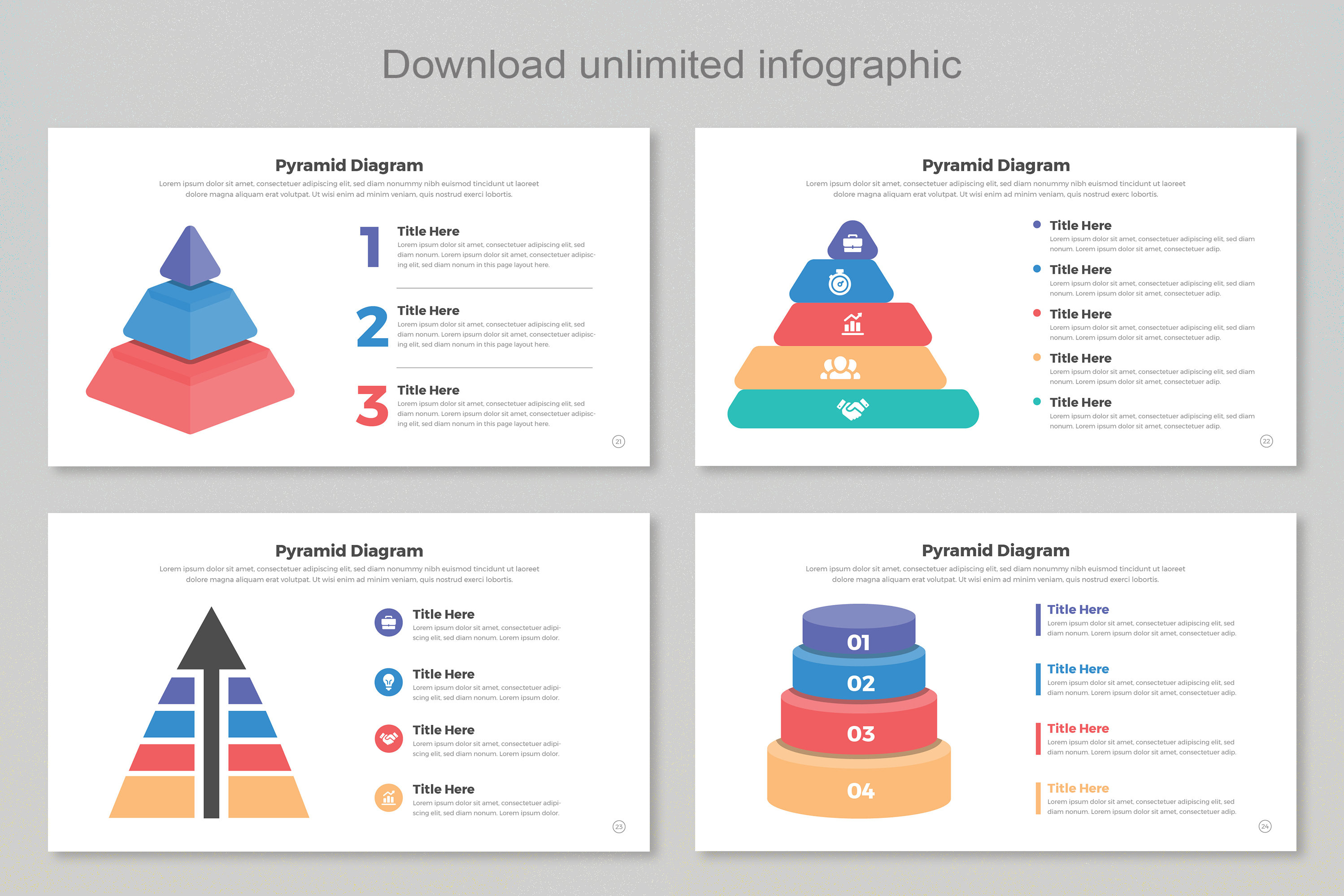 Pyramid Diagram Infographic Templates | Diagrams for Google Slide ...