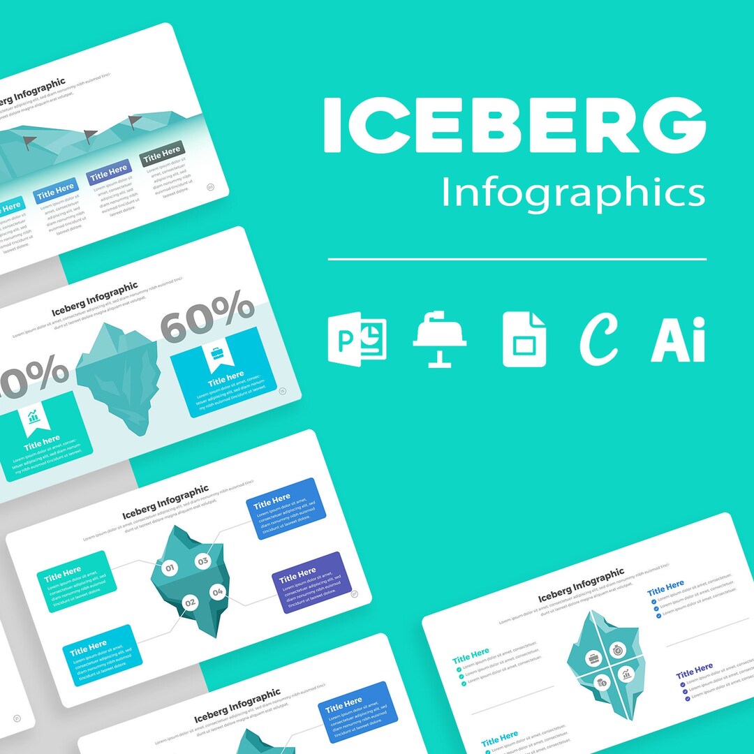 Iceberg Infographic Templates | Powerpoint Template | Keynote Template ...