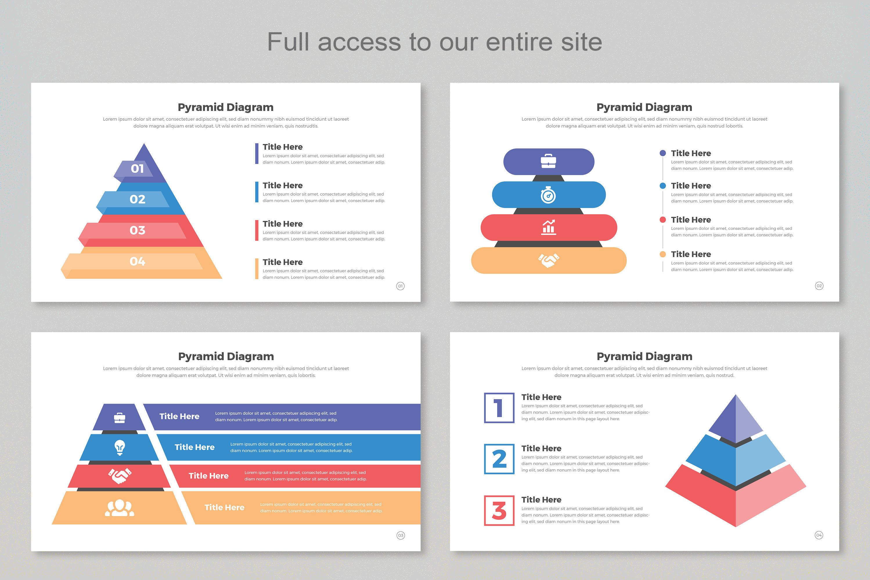Pyramid Diagram Infographic Templates | Diagrams for Google Slide ...