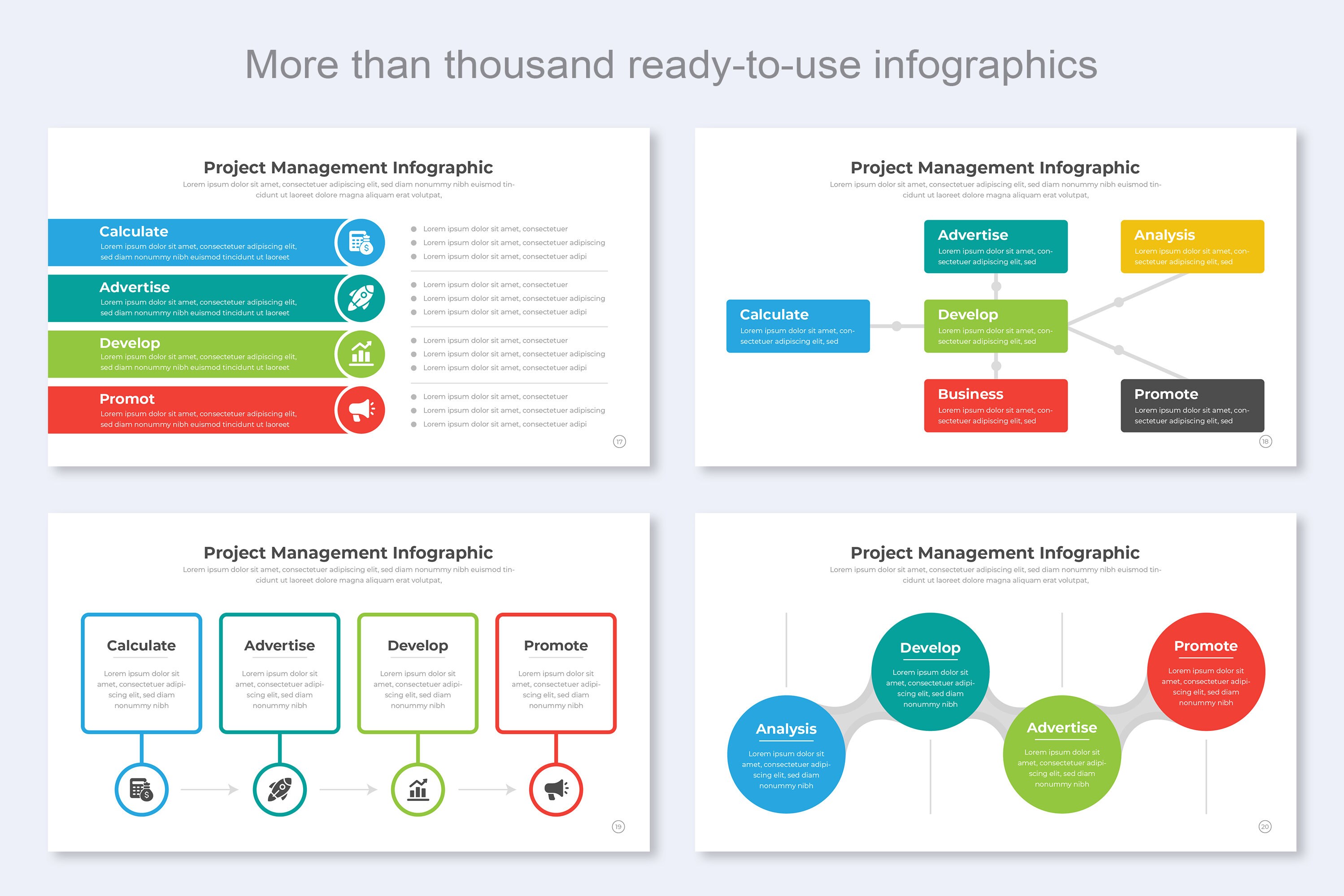 Project Management Infographic Google Slide Powerpoint Illustrator ...