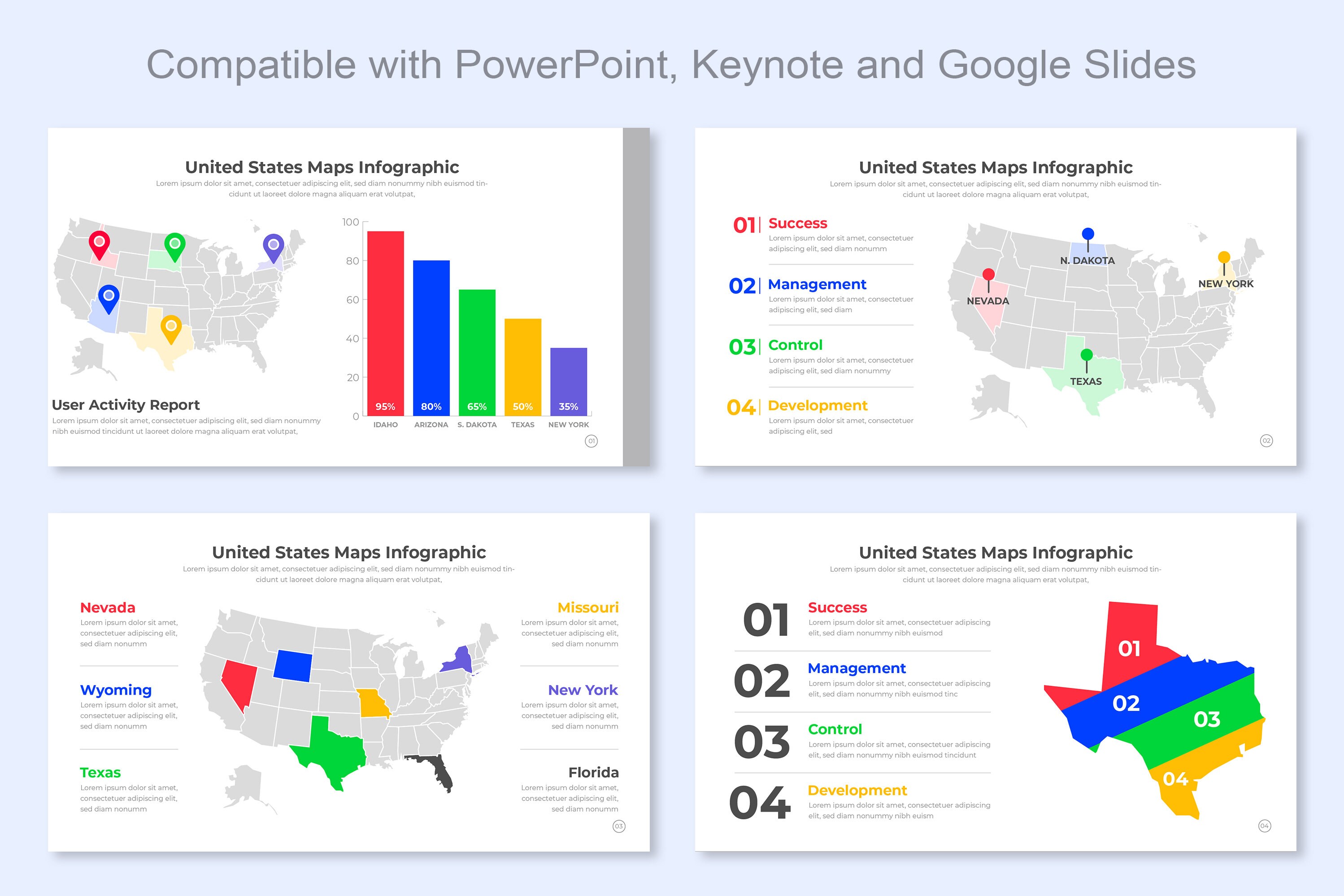 United States Maps Infographic Template - Etsy