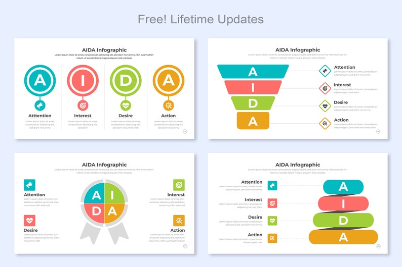 AIDA Infographic Template - Etsy