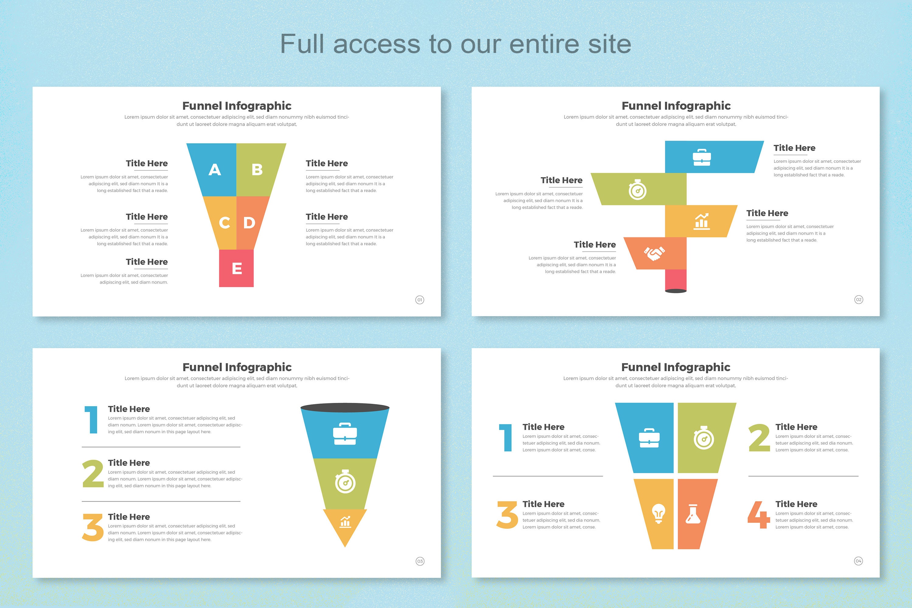 Funnel Infographic Templates | Diagrams for Powerpoint, Illustrator ...