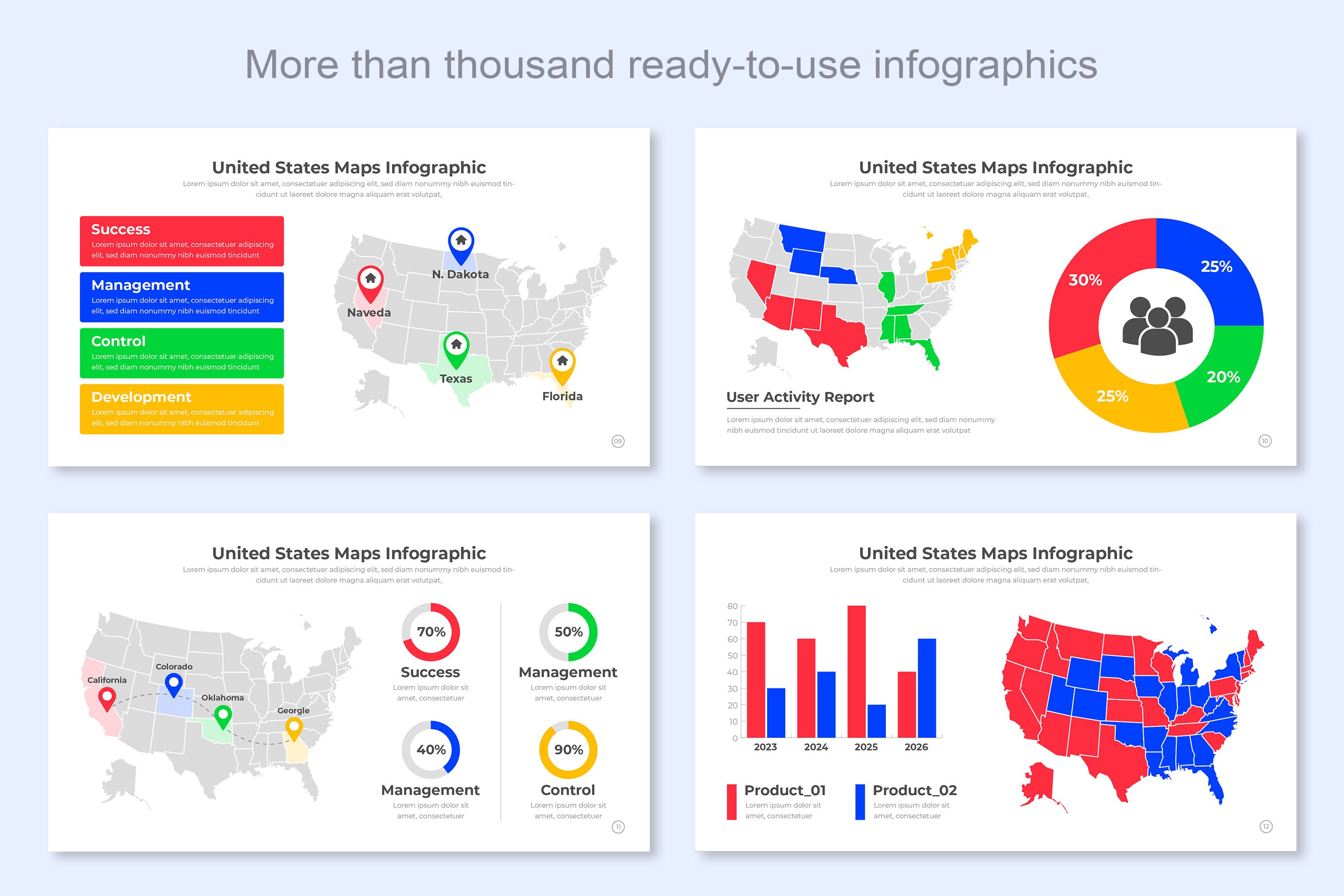 United States Maps Infographic Template - Etsy