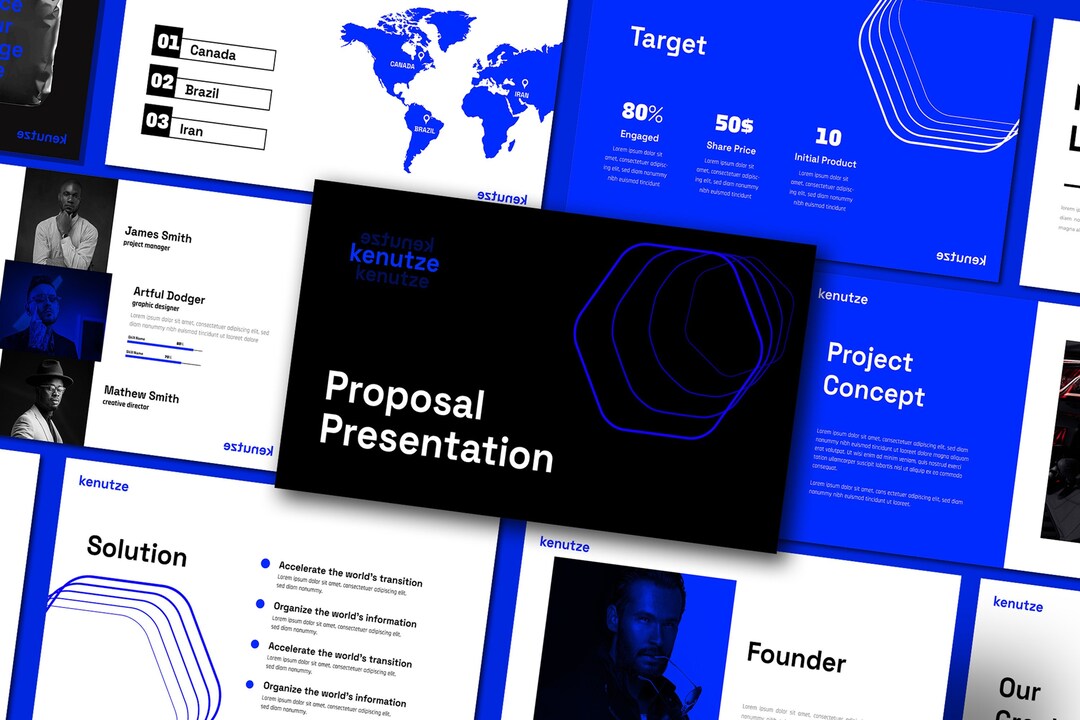 Creative Project Proposal Powerpoint Template - Etsy