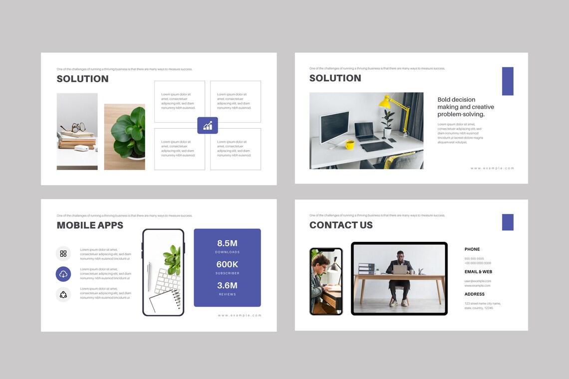 Company Presentation Template Layout - Etsy