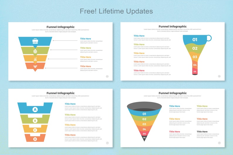 Funnel Infographic Templates | Diagrams for Powerpoint, Illustrator ...