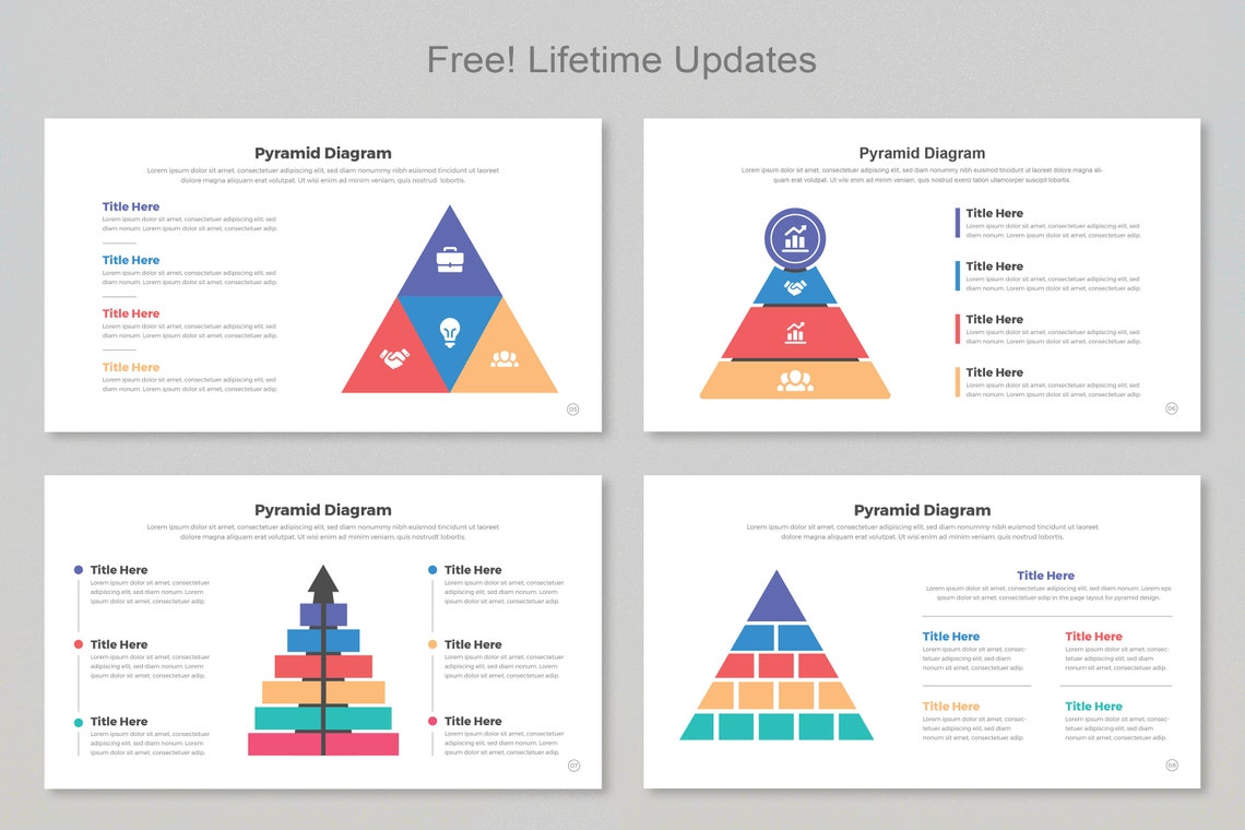 Pyramid Diagram Infographic Templates | Diagrams for Google Slide ...