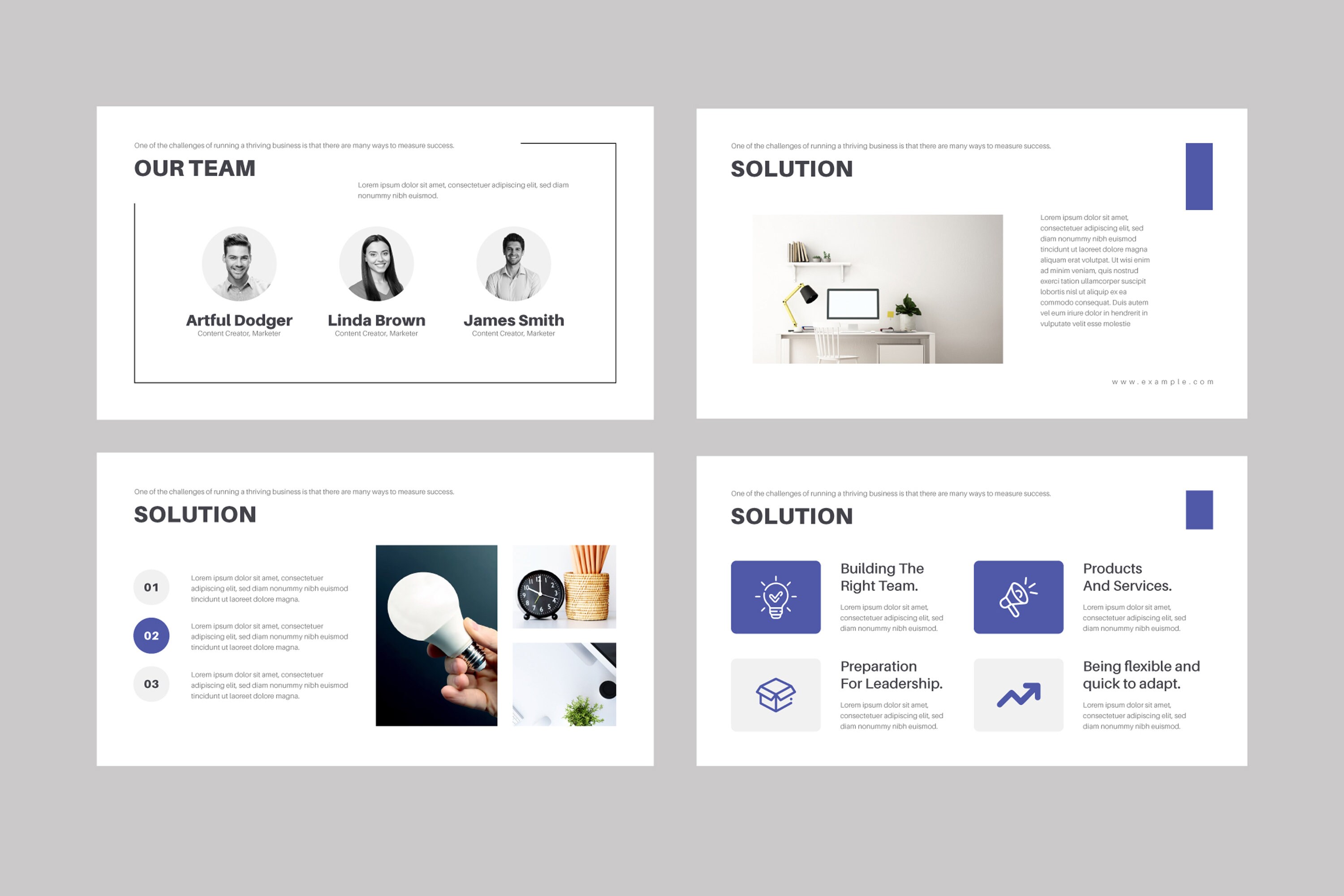 Company Presentation Template Layout - Etsy