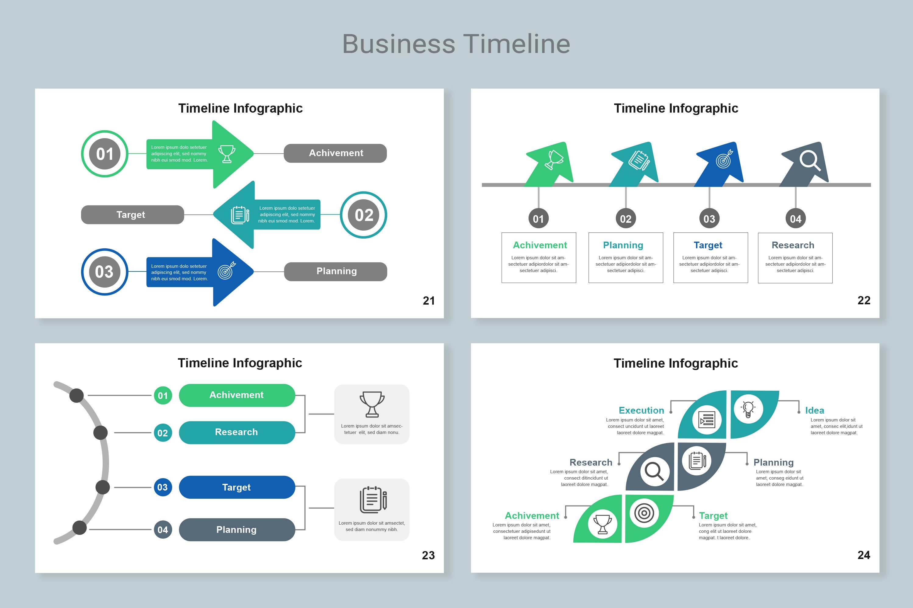Timeline Infographics Powerpoint - Etsy