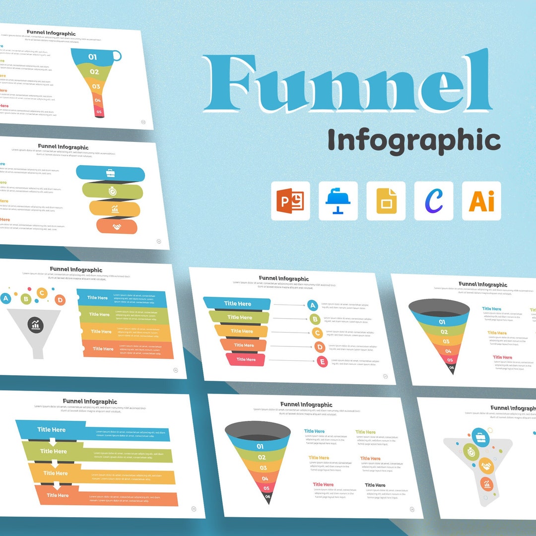 Funnel Infographic Templates | Diagrams for Powerpoint, Illustrator ...