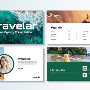 Travel Agency Powerpoint Presentation Template - Etsy