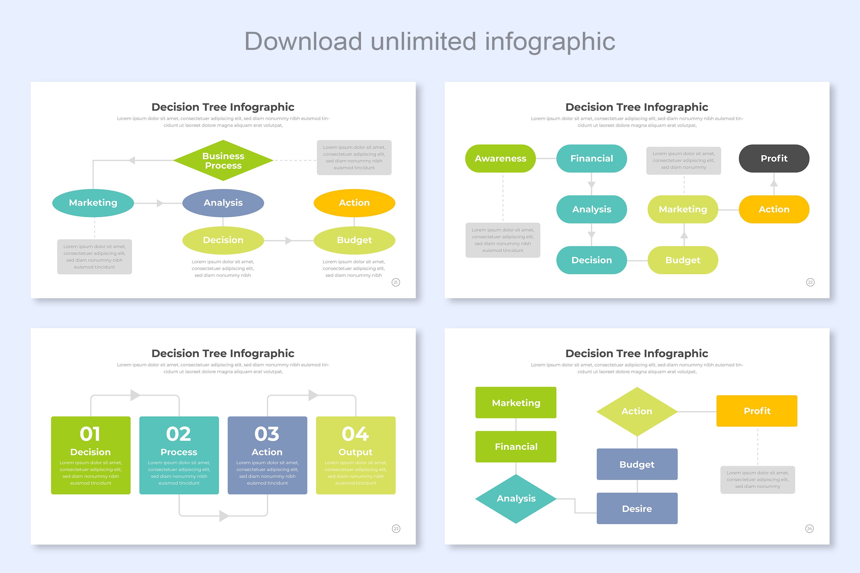 Decision Tree Infographic | Google Slide | Powerpoint | Illustrator ...