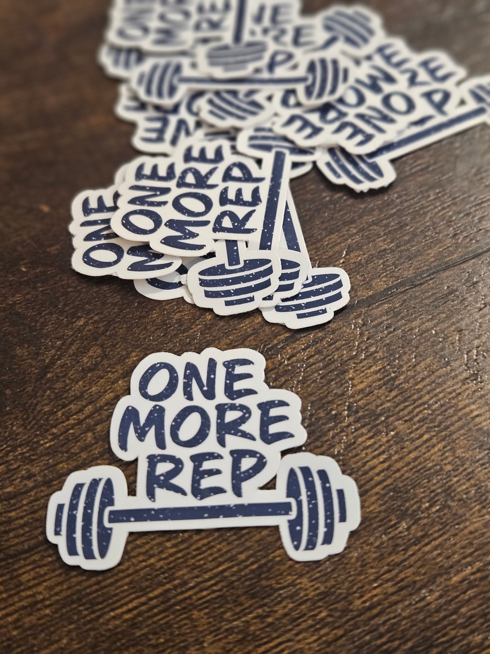 One More Rep Vinyl Sticker | Gym Motivation Decal - Etsy