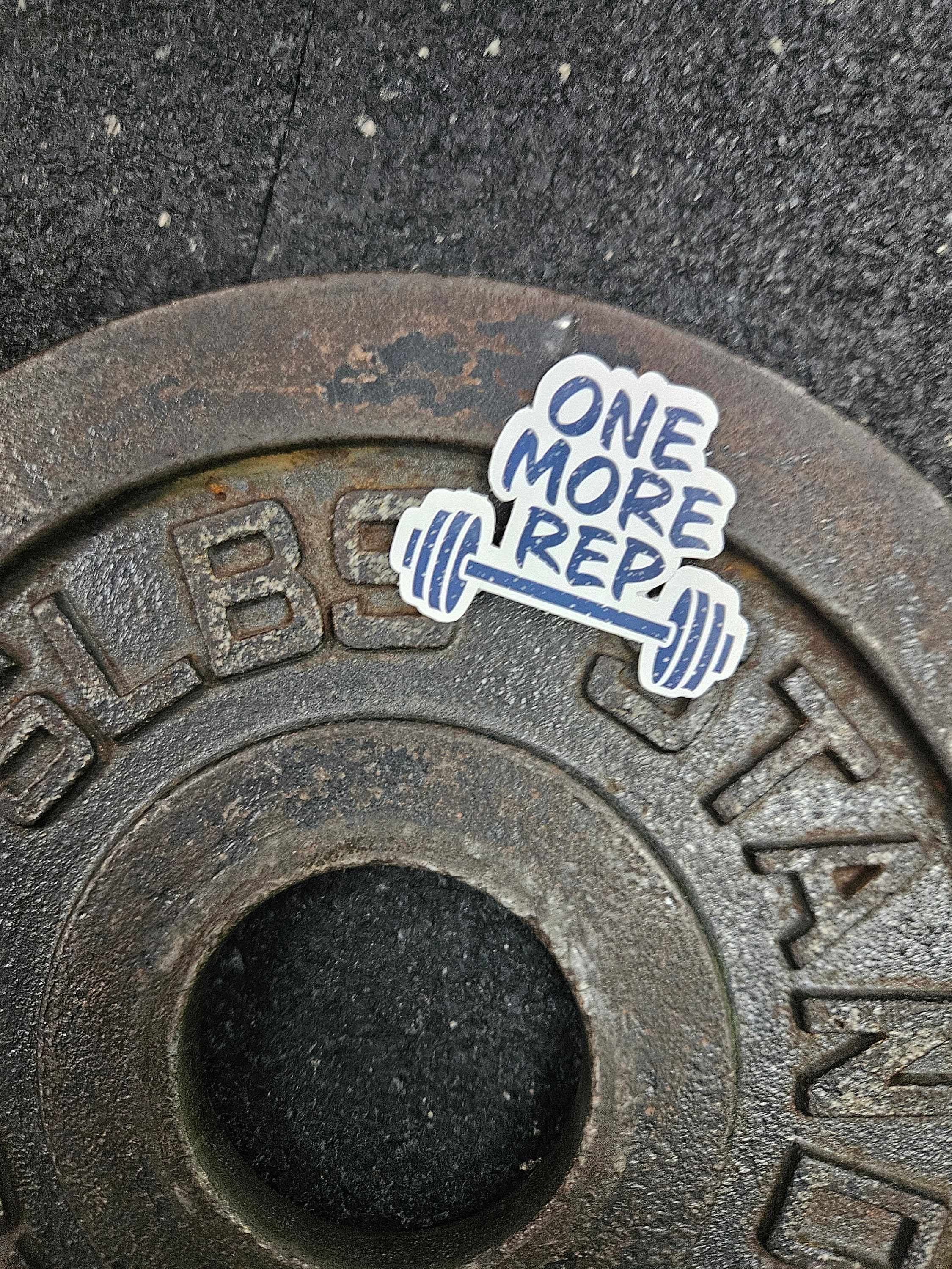 One More Rep Vinyl Sticker | Gym Motivation Decal - Etsy