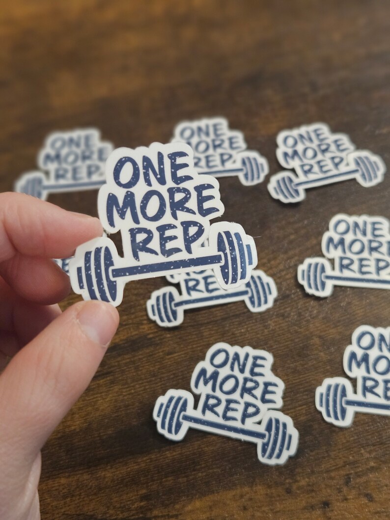 One More Rep Vinyl Sticker | Gym Motivation Decal - Etsy