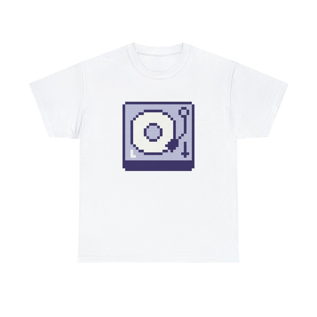 8 Bit Pixel Vinyl Record Player T-shirt Geek Retro Gaming - Etsy
