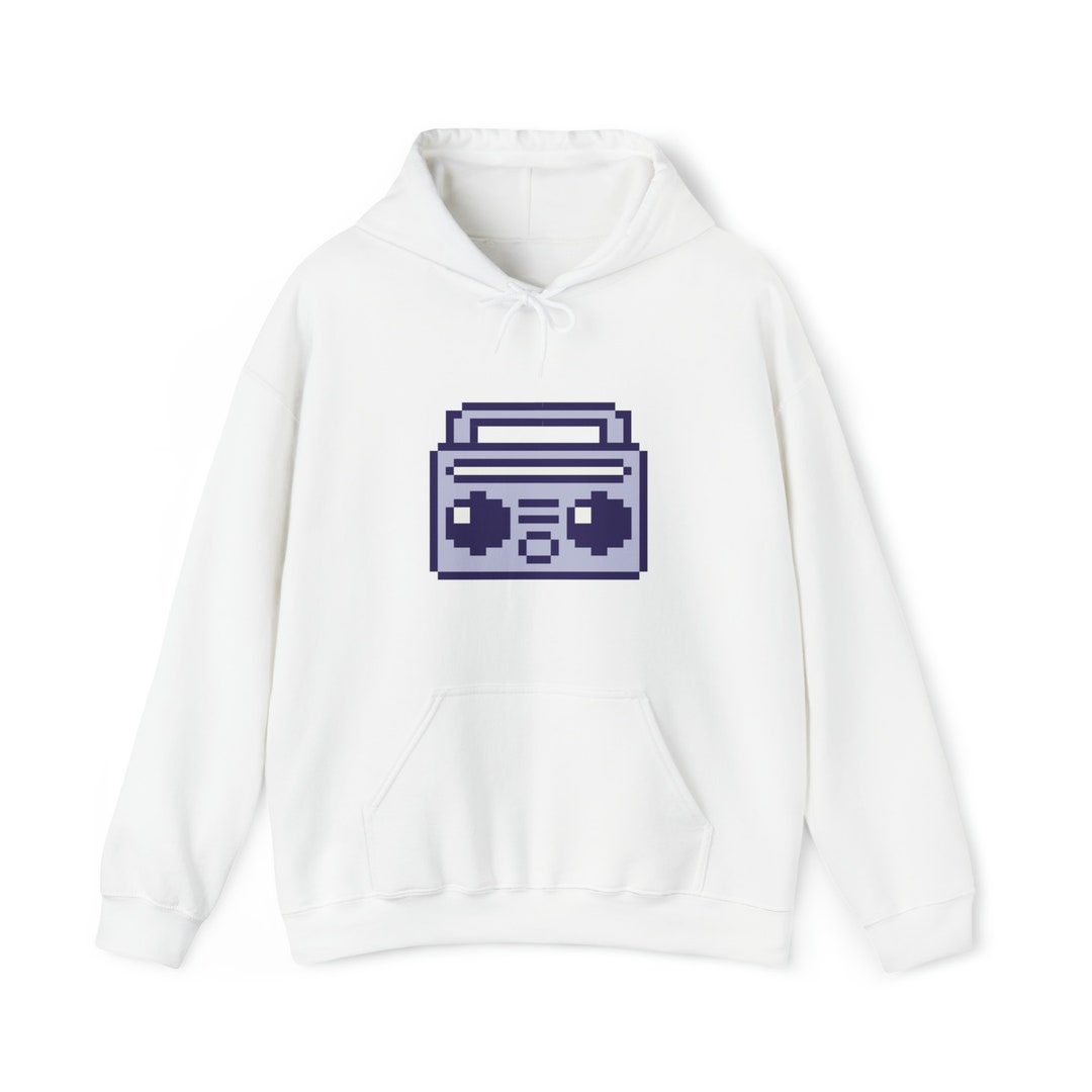 8 Bit Pixel Boombox Unisex Hoodie Sweatshirt Geek Retro - Etsy