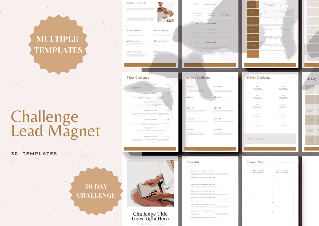 EDITABLE CHALLENGE PLANNER Challenge List to Do List - Etsy