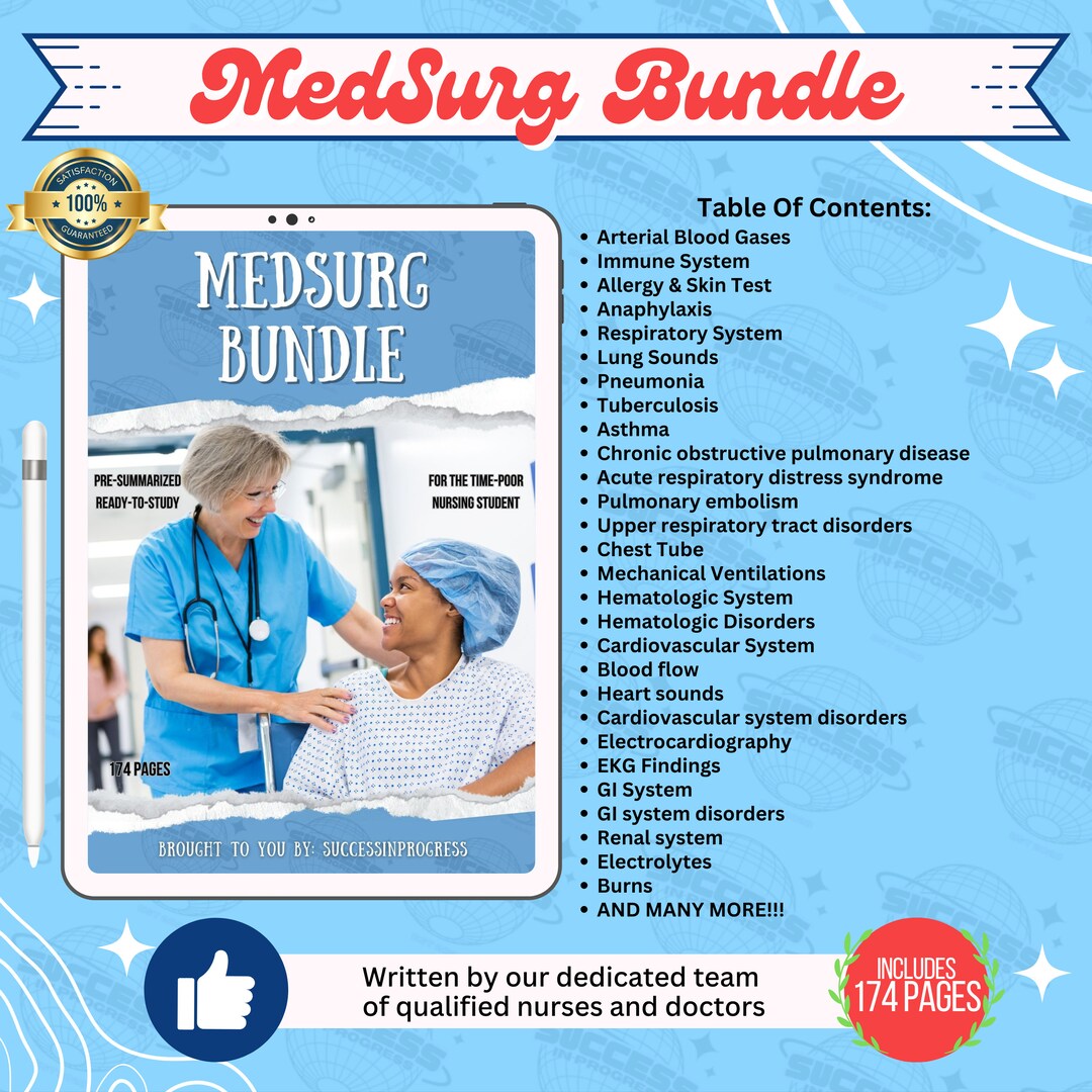Megsurg Study Notes For Nurse Study Notes For Med Surg Nursing