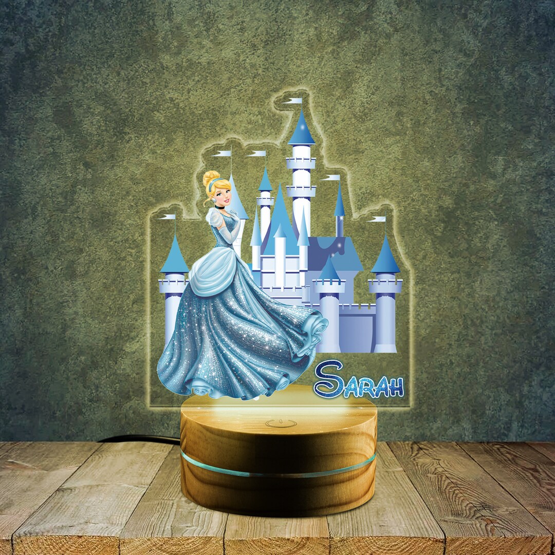 Disney Princess Birthday Night Light/cinderella Night - Etsy UK
