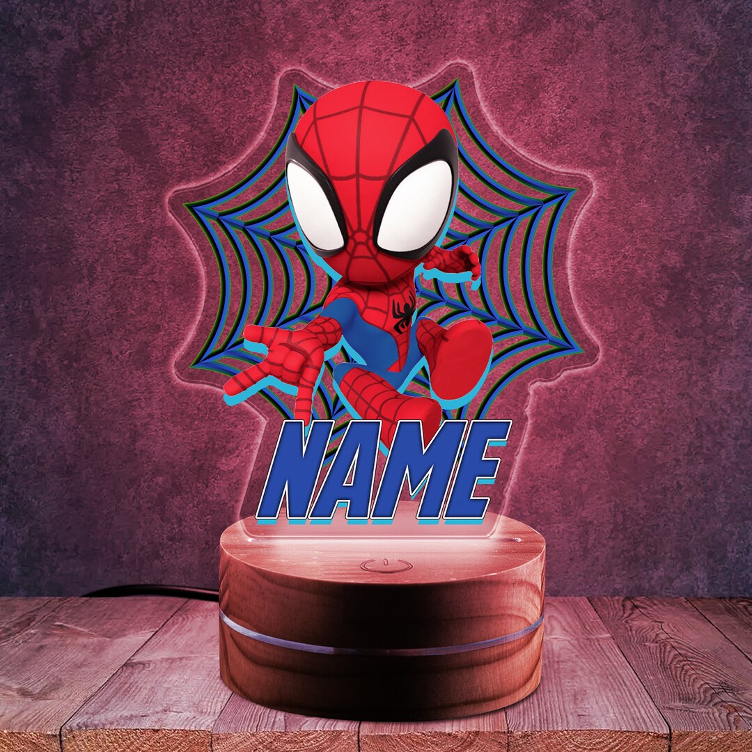 Spidey and His Amazing Friends Birthday Night Light/spidey - Etsy UK
