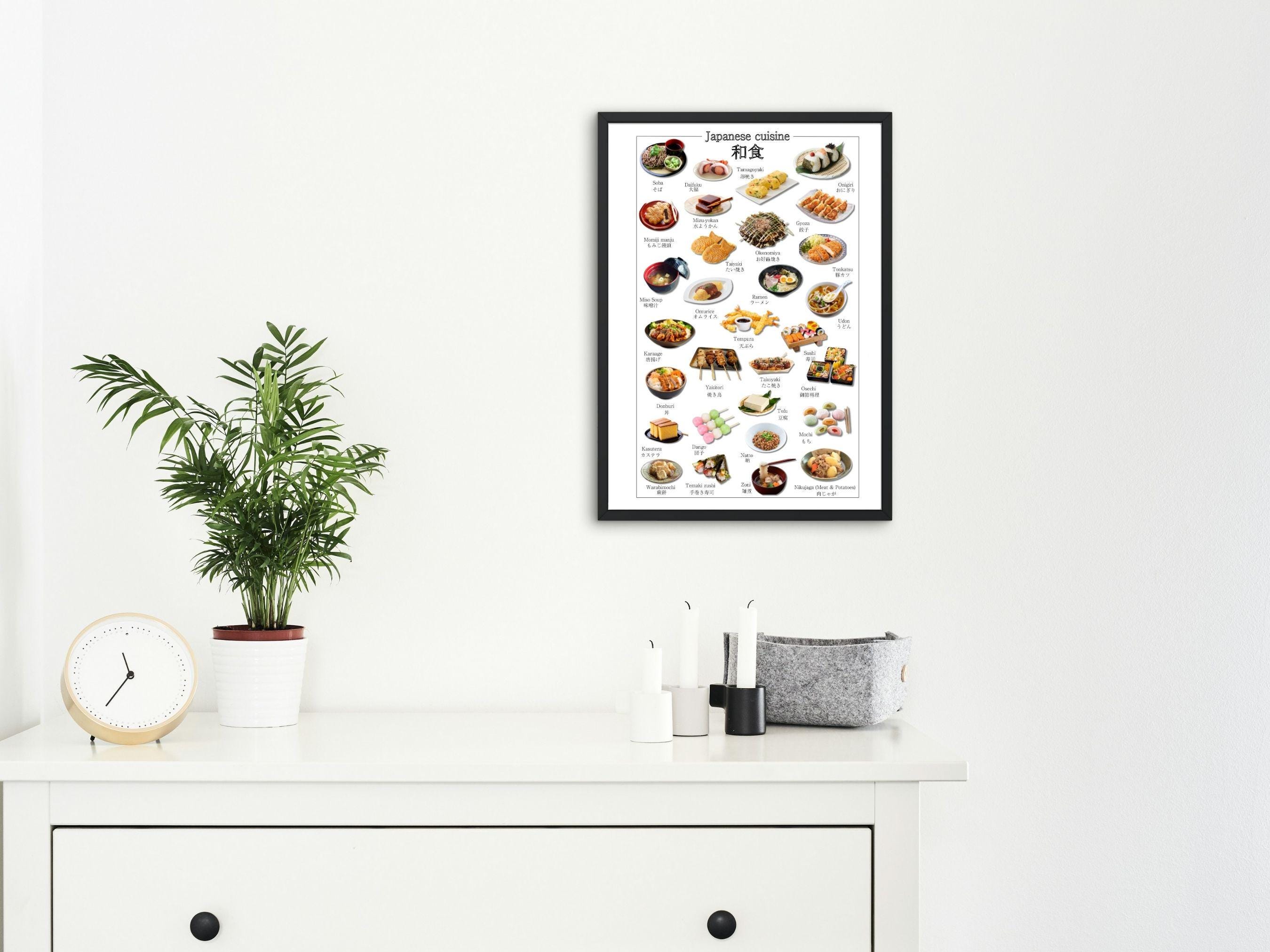 Japanese Cuisine Educational Poster | Instant Download | Bilingual Food ...