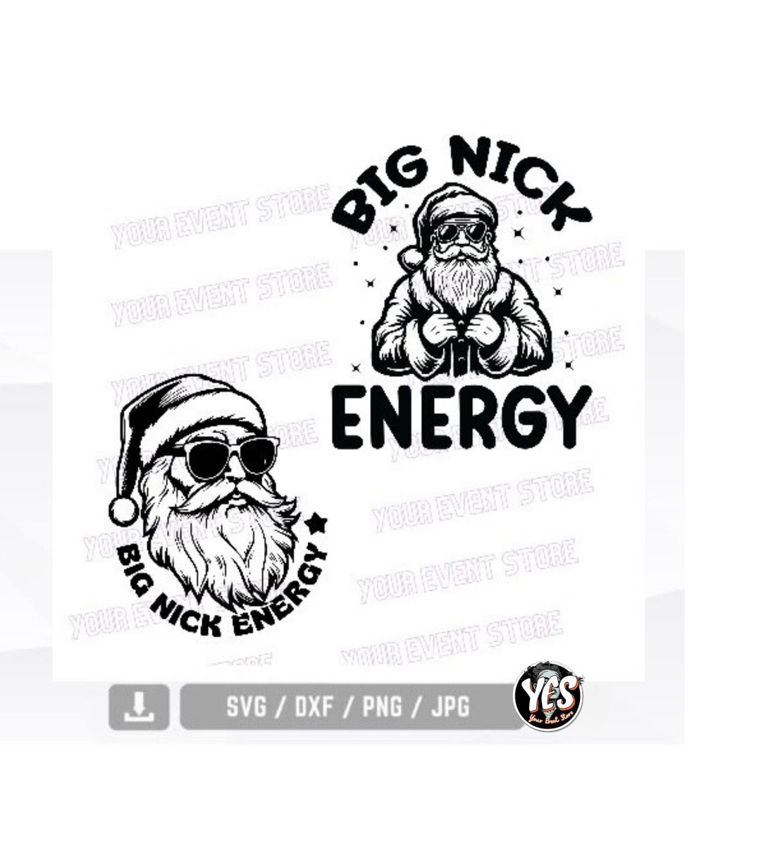 Big Nick Energy Svg Funny Christmas SVG Santa Claus Big - Etsy