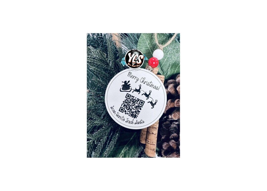 Santa Tracker Ornament Svg Png QR Code Santa Tracker Ornament - Etsy ...