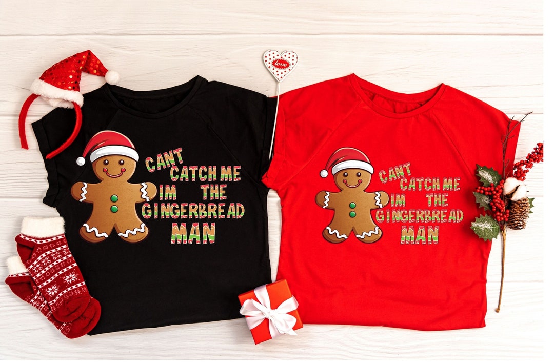 Can't Catch Me Retro Gingerbread Cap, Kids Funny, Printable Sublimation ...