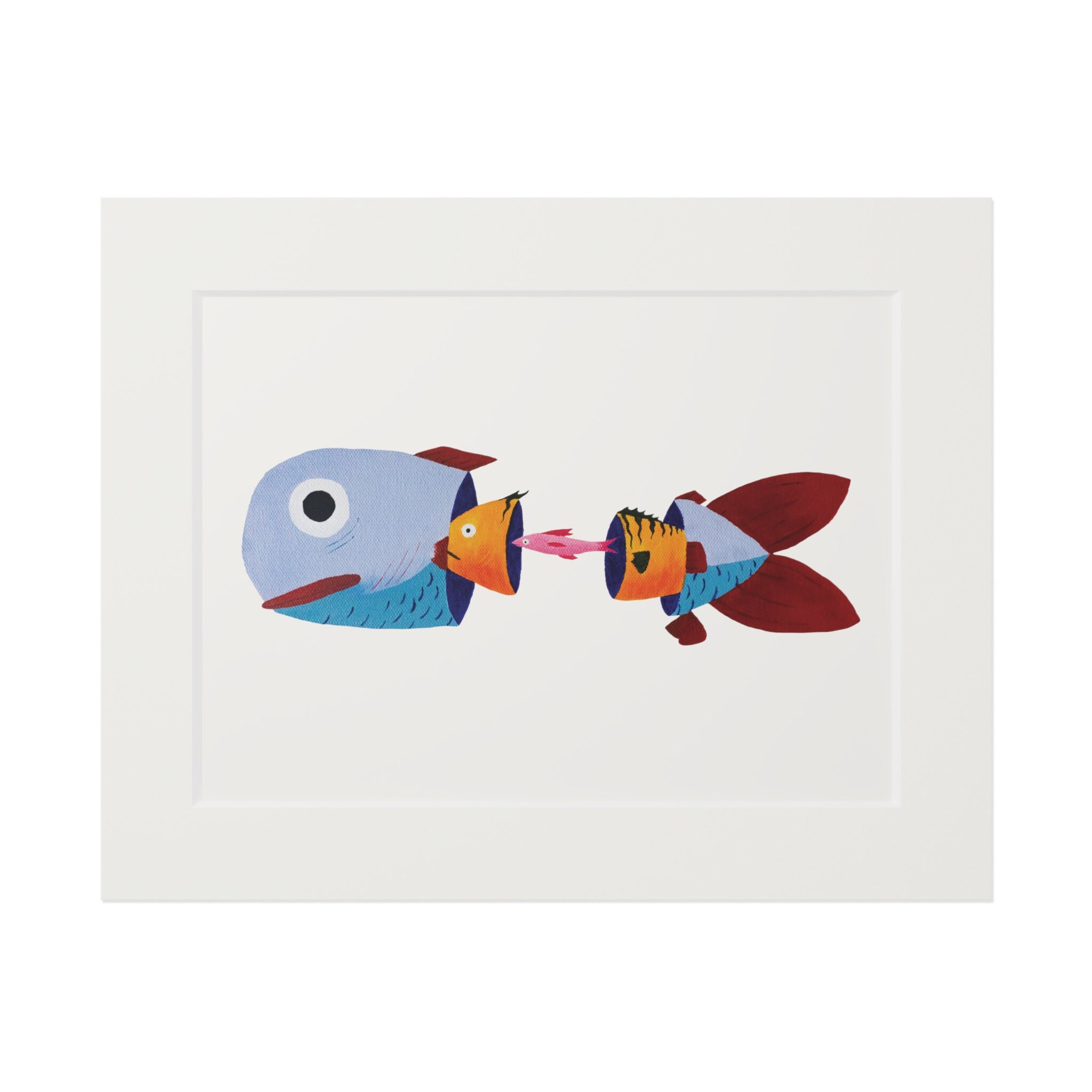 Fish Wall Art Surreal Art Surreal Fish Painting Colorful - Etsy Canada