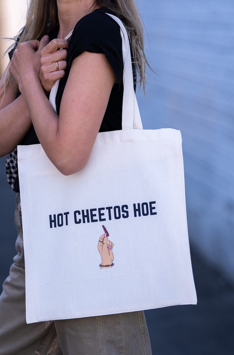 Hot Cheetos Hoe Canvas Tote Bag: Spicy Foodie Gift - Etsy