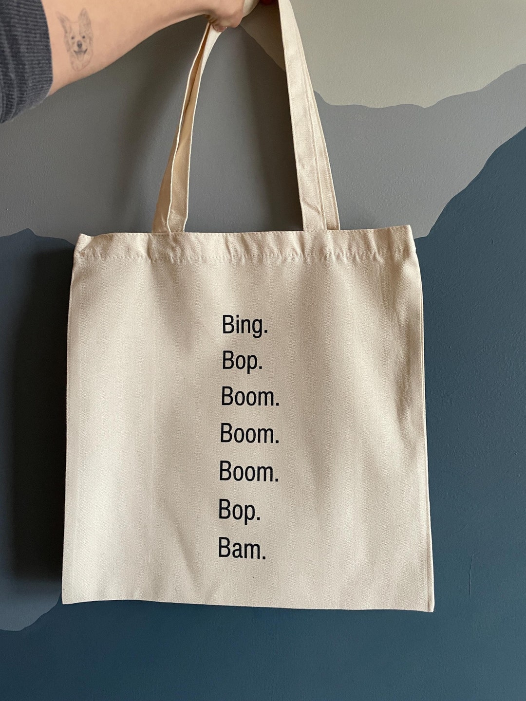 Kendrick Lamar, Bing Bop Boom Boom Boom Bop Bam, Tote Bag, Gift for ...
