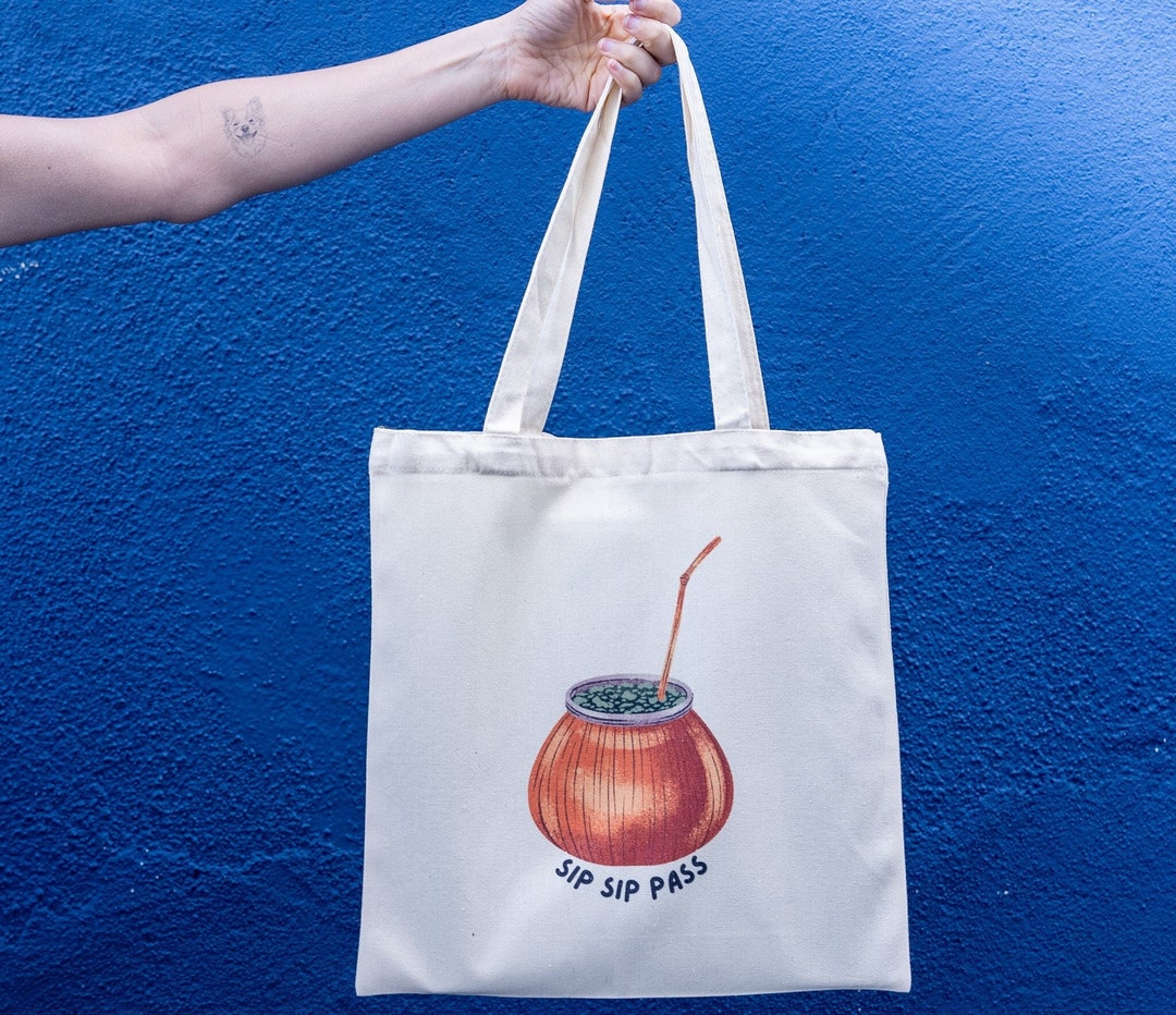 Argentina Mate "sip Sip Pass" Canvas Tote Bag - Etsy