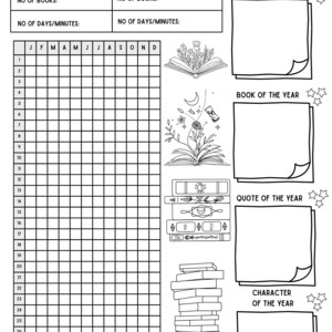 Reading Tracker Printable, Reading Journal, Download, Reading Challenge ...