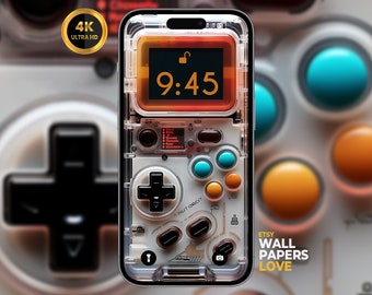 4k Retro Game Pink Console Original Mobile Wallpaper, Whimsical ...