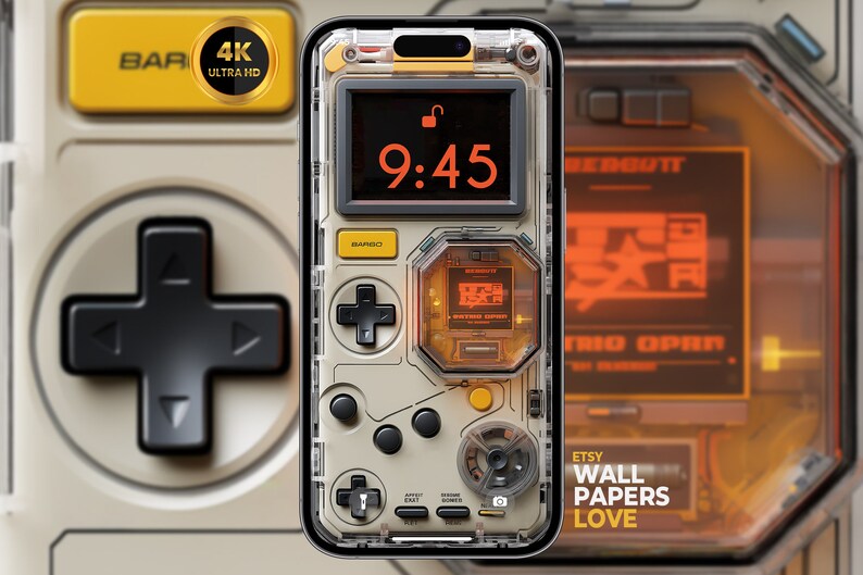 Full HD 4k Gameboy Mobile Wallpaper for Ios and Android Phones - Etsy