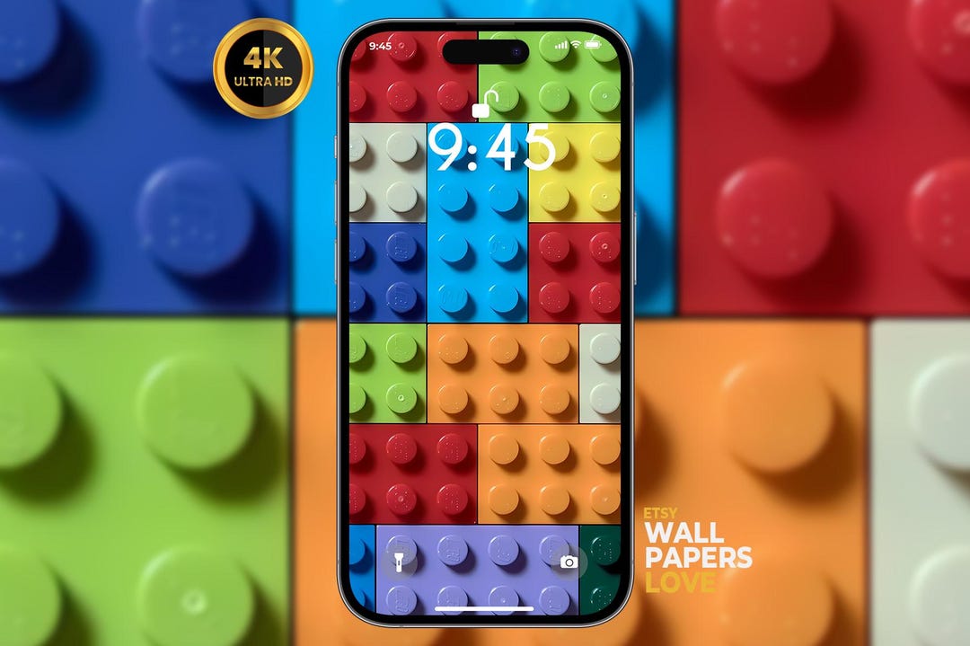 Colorful Building Blocks Wallpaper | 4K Inspired Phone Background | Fun ...