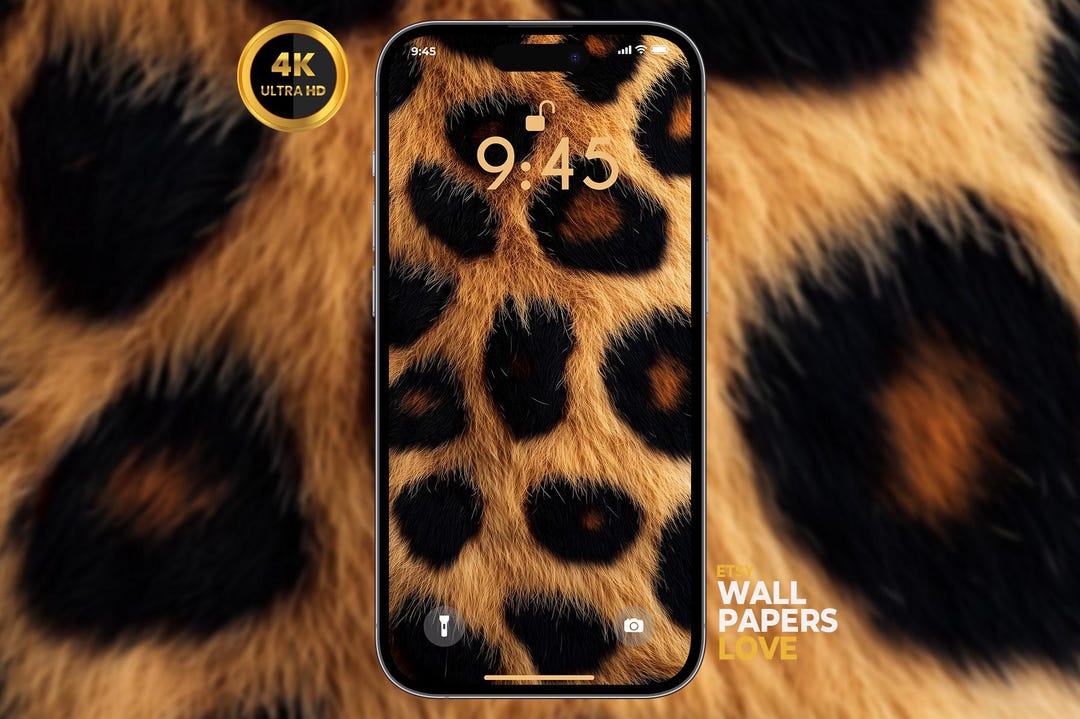 Leopard Print Fur Texture Wallpaper | 4K Wild Animal Skin iPhone ...
