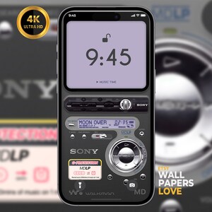 Mobile Wallpaper Retro Sony Minidisc Players - Etsy