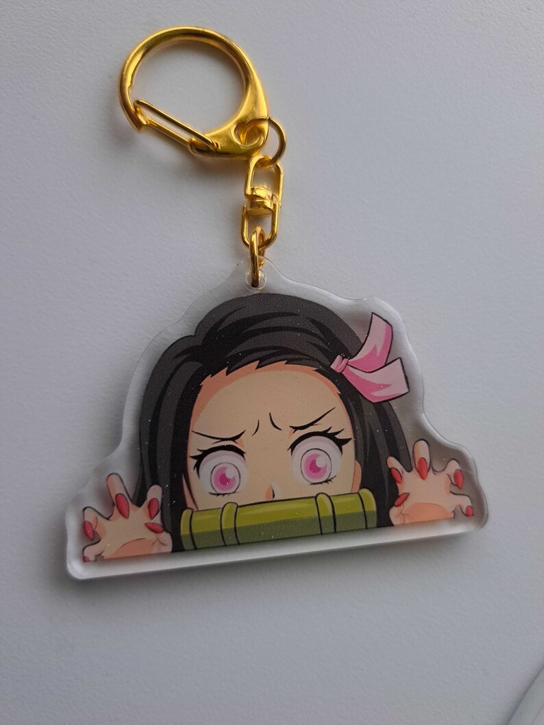 Nezuko Rawr Keychain - Etsy