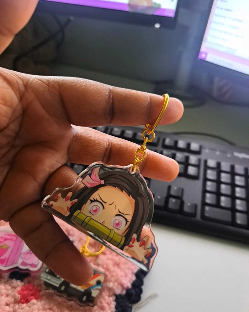 Nezuko Rawr Keychain - Etsy